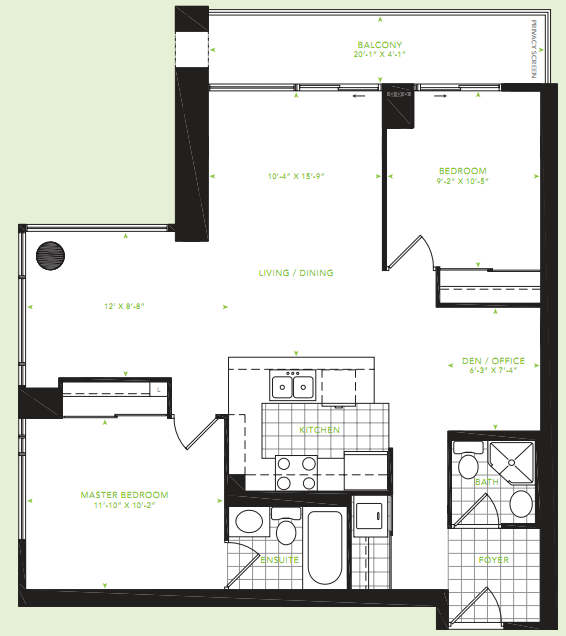 Ironstone Condominiums - Keystone Floor Plan, Burlington ON | Livabl