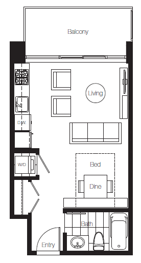 Sovereign by Bosa Properties - Suite G Floor Plan, Burnaby BC | Livabl