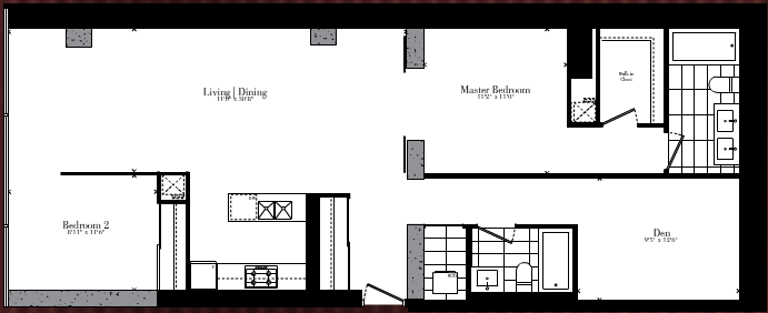 Moulin Rouge floor plan at Theatre Park in Toronto, ON