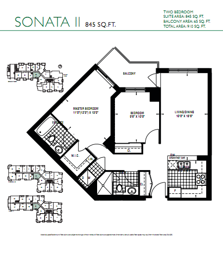 Aria Condominiums - Sonata II Floor Plan, Toronto ON | Livabl
