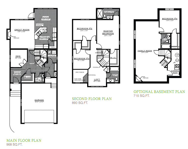 The Residences at Central Park - The Cambridge Floor Plan, Edmonton AB ...