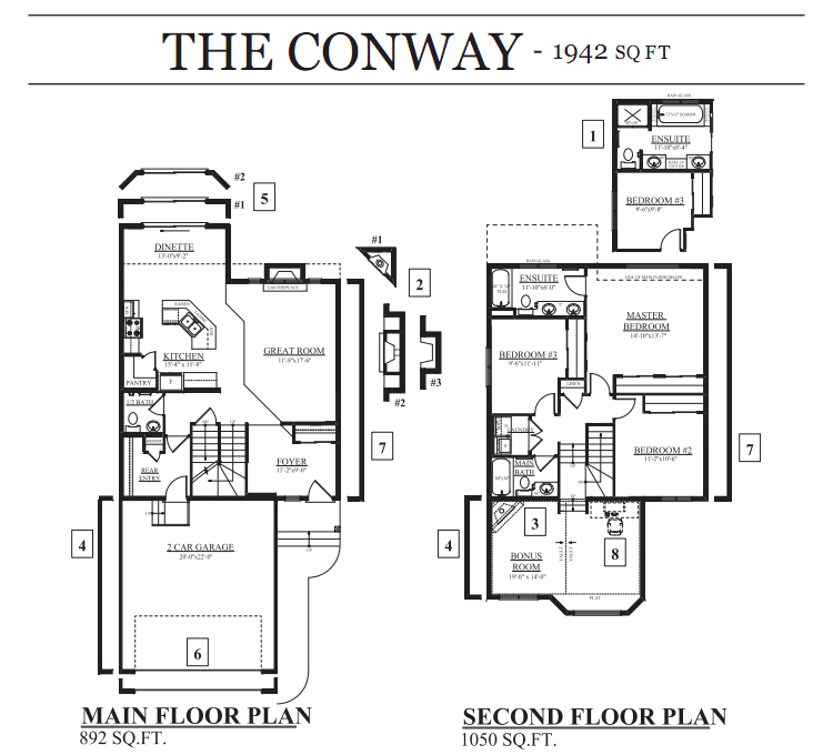 The Village at Schonsee Phase 4 - The Conway Floor Plan, Edmonton AB ...