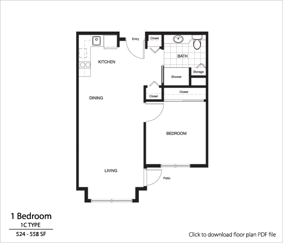 Sunwood - Type 1C Floor Plan, Maple Ridge BC | Livabl