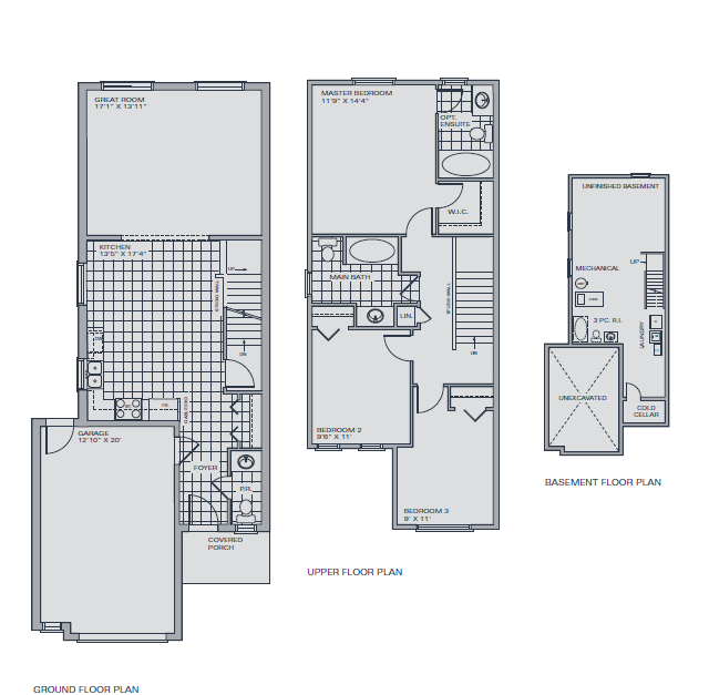 Parkside by Fusion Homes - The Courtyard Floor Plan, Guelph ON | Livabl