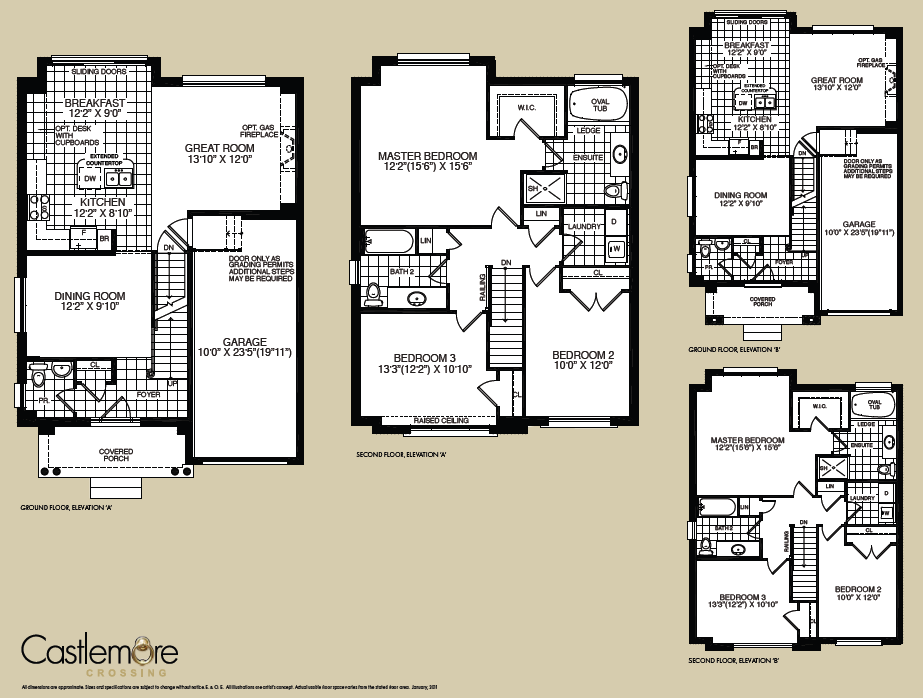 Castlemore Crossing by Great Gulf | The Greystone | Floor Plans and Pricing