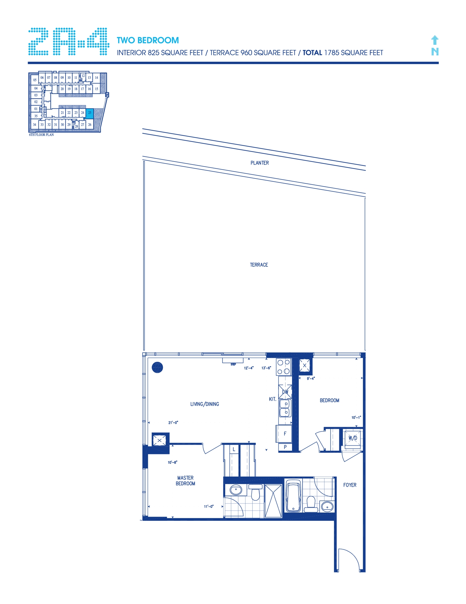 2A-4D floor plan at Ion Condos in Toronto, ON