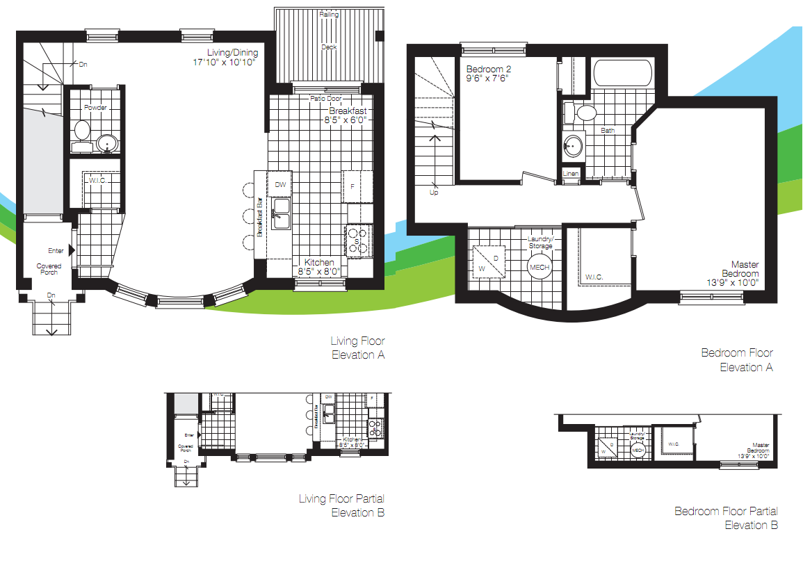 Banff (Elevation B) floor plan at Nature's Path in Toronto, ON