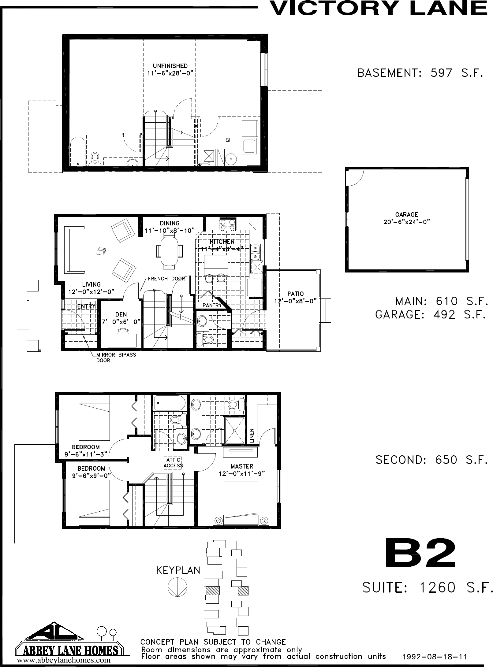 Victory Lane Townhomes - B2 Floor Plan, Edmonton AB | Livabl