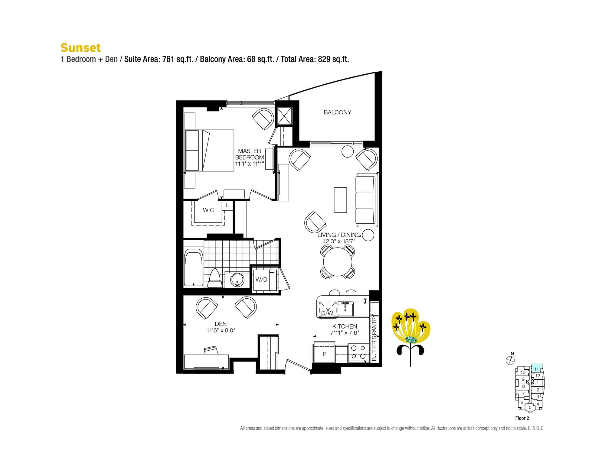 Love Condos - Sunset Floor Plan, Toronto ON | Livabl