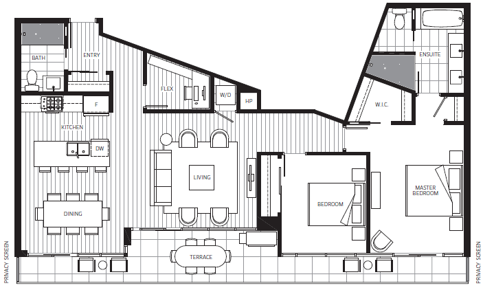 Central - Plan T Floor Plan, Vancouver BC | Livabl
