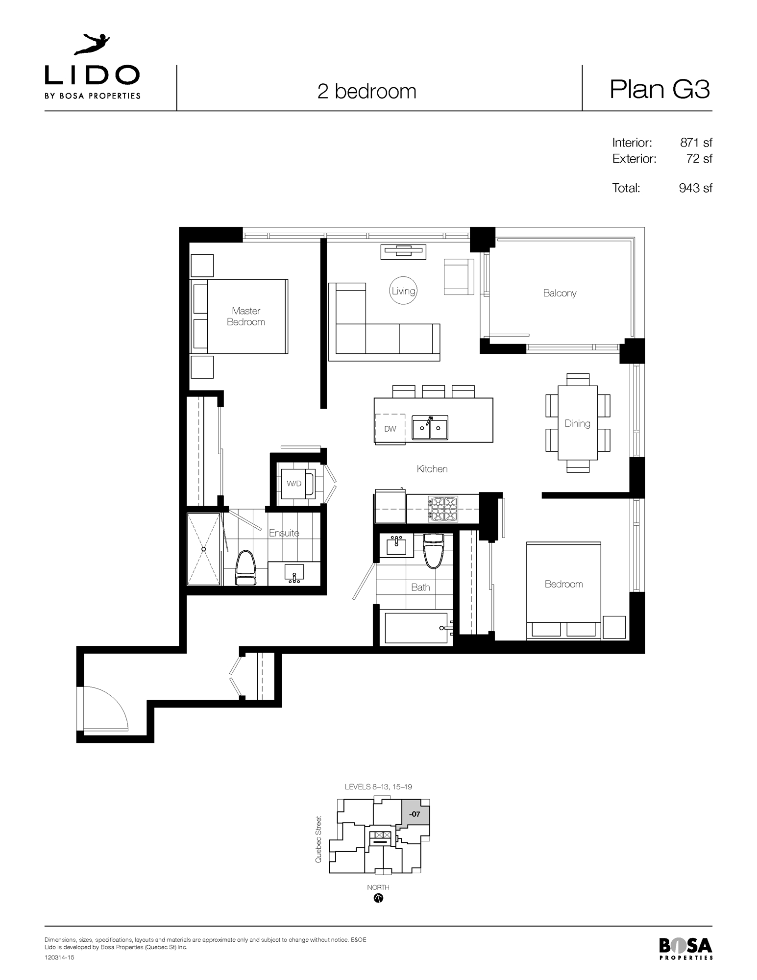 LIDO - G3 Floor Plan, Vancouver BC | Livabl