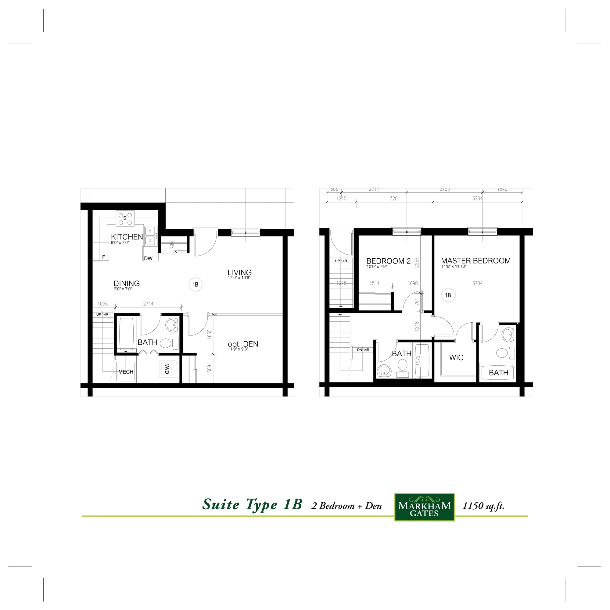 Markham Gates - 1B Floor Plan, Toronto ON | Livabl