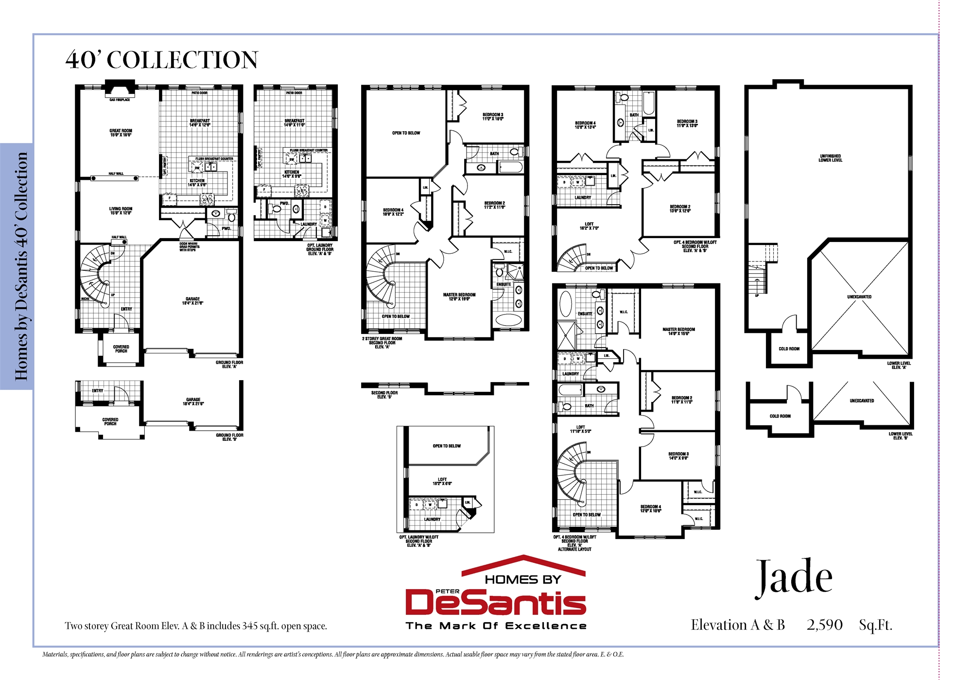 Tiffany Hill by Homes by DeSantis | Jade | Floor Plans and Pricing