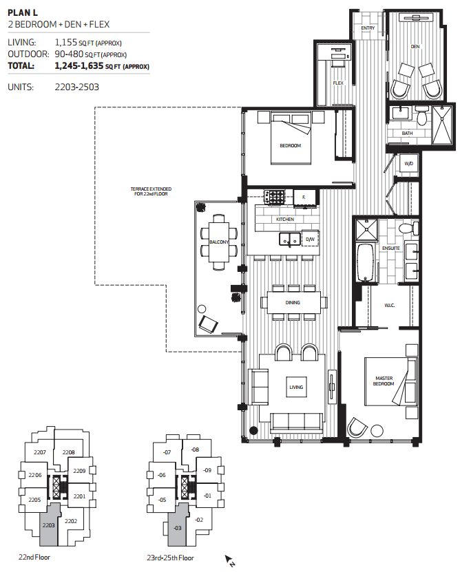 Parkside at Victoria Hill - L Floor Plan, New Westminster BC | Livabl