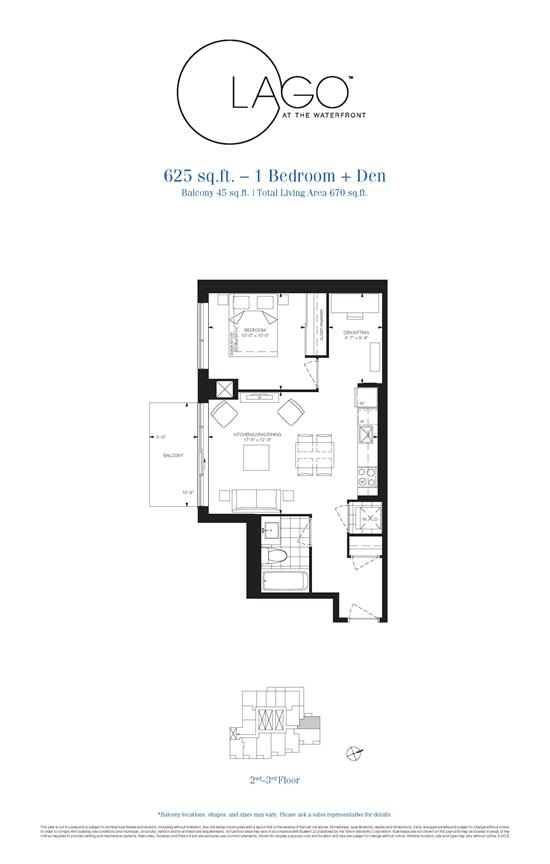 Lago Condos | Suite 625 | Floor Plans and Pricing