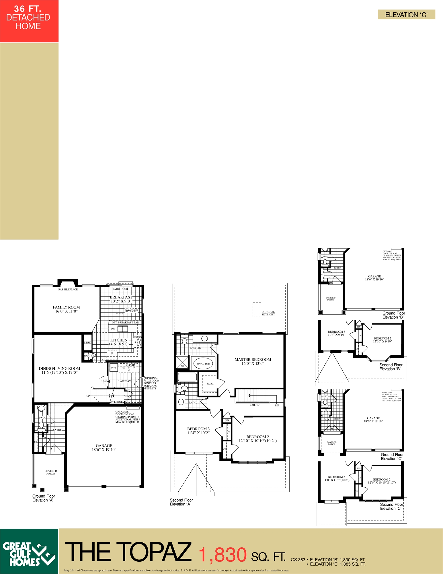Stonecrest - The Topaz Floor Plan, Oshawa ON | Livabl