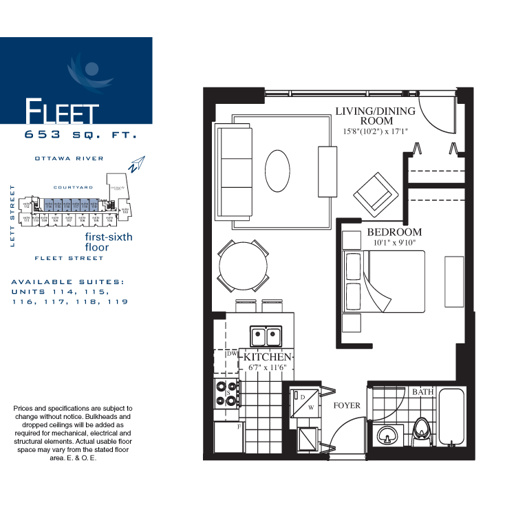 LeBreton Flats Phase 2 - Fleet Floor Plan, Ottawa ON | Livabl