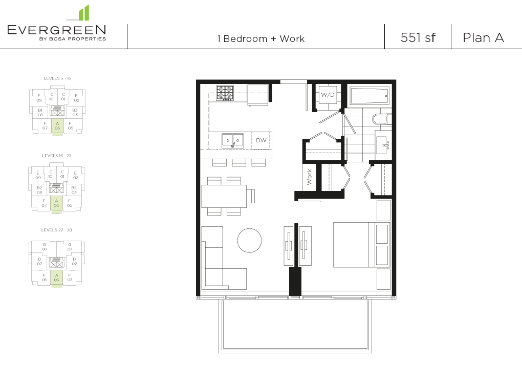 Evergreen by Bosa Properties - A Floor Plan, Coquitlam BC | Livabl