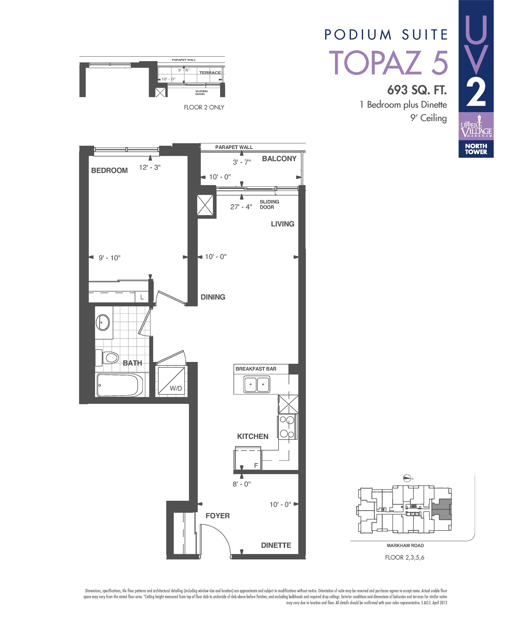 UV2 | Topaz 5 | Floor Plans and Pricing
