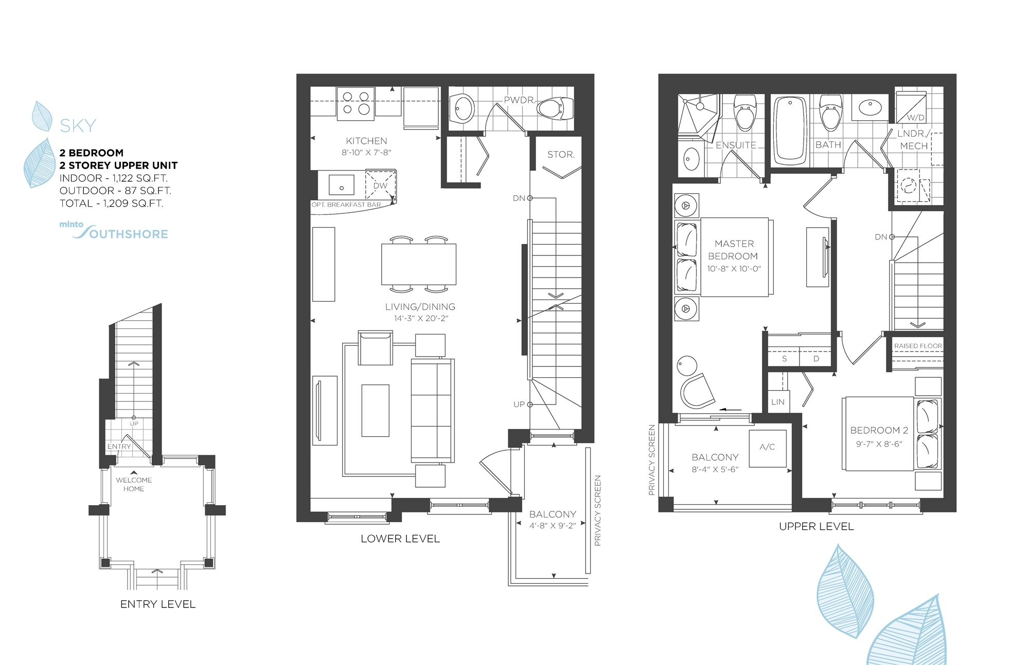 Minto Southshore | Sky | Floor Plans and Pricing