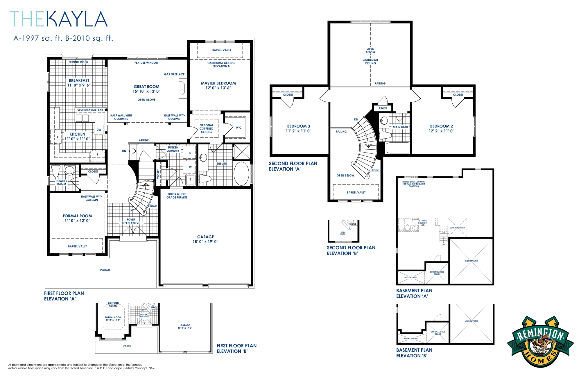 Captain's Cove by Remington Homes | The Kayla | Floor Plans and Pricing