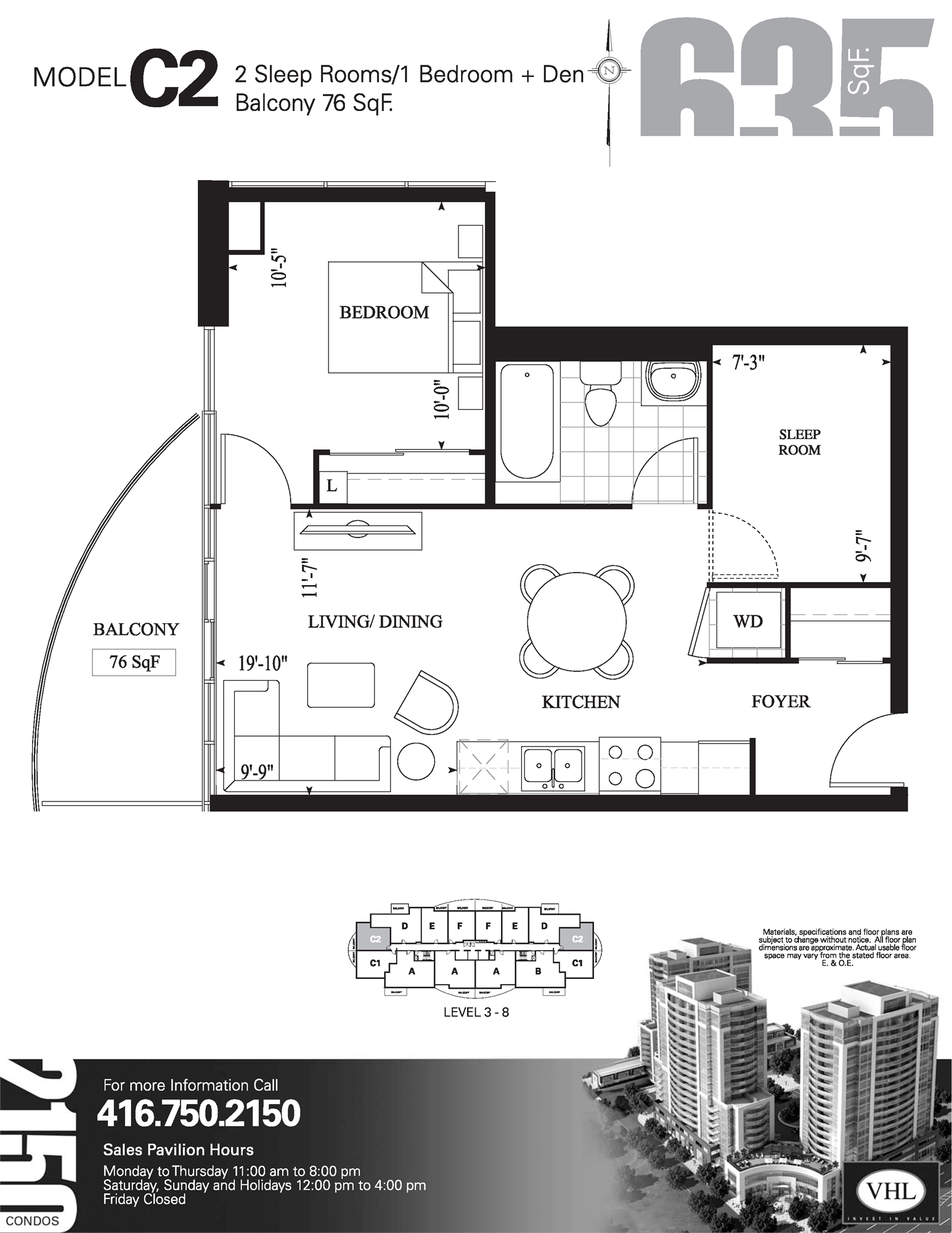 2150 Condos Phase 1 | Model C2 | Floor Plans and Pricing