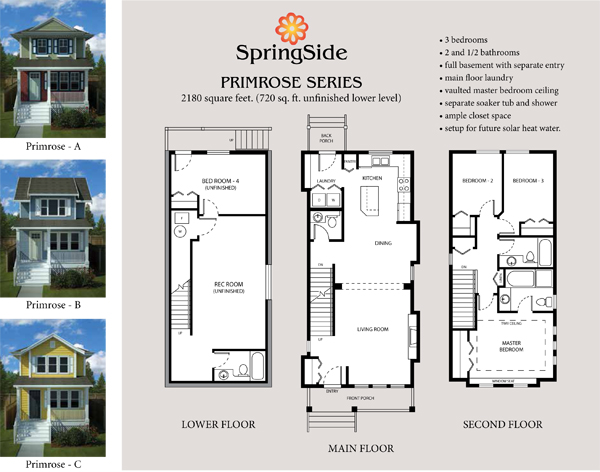 SpringSide Homes - Primrose Floor Plan, Maple Ridge BC | Livabl