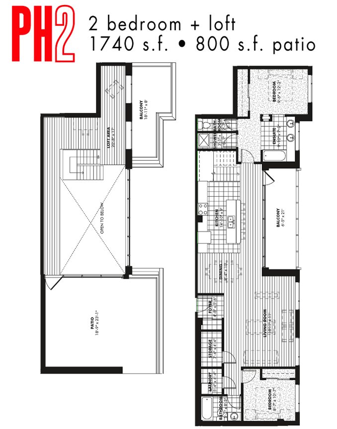 The Signature Condos - PH2 Floor Plan, Edmonton AB | Livabl