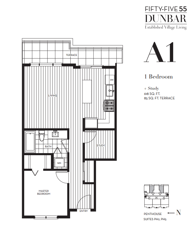 5555 Dunbar - A1 Floor Plan, Vancouver BC | Livabl