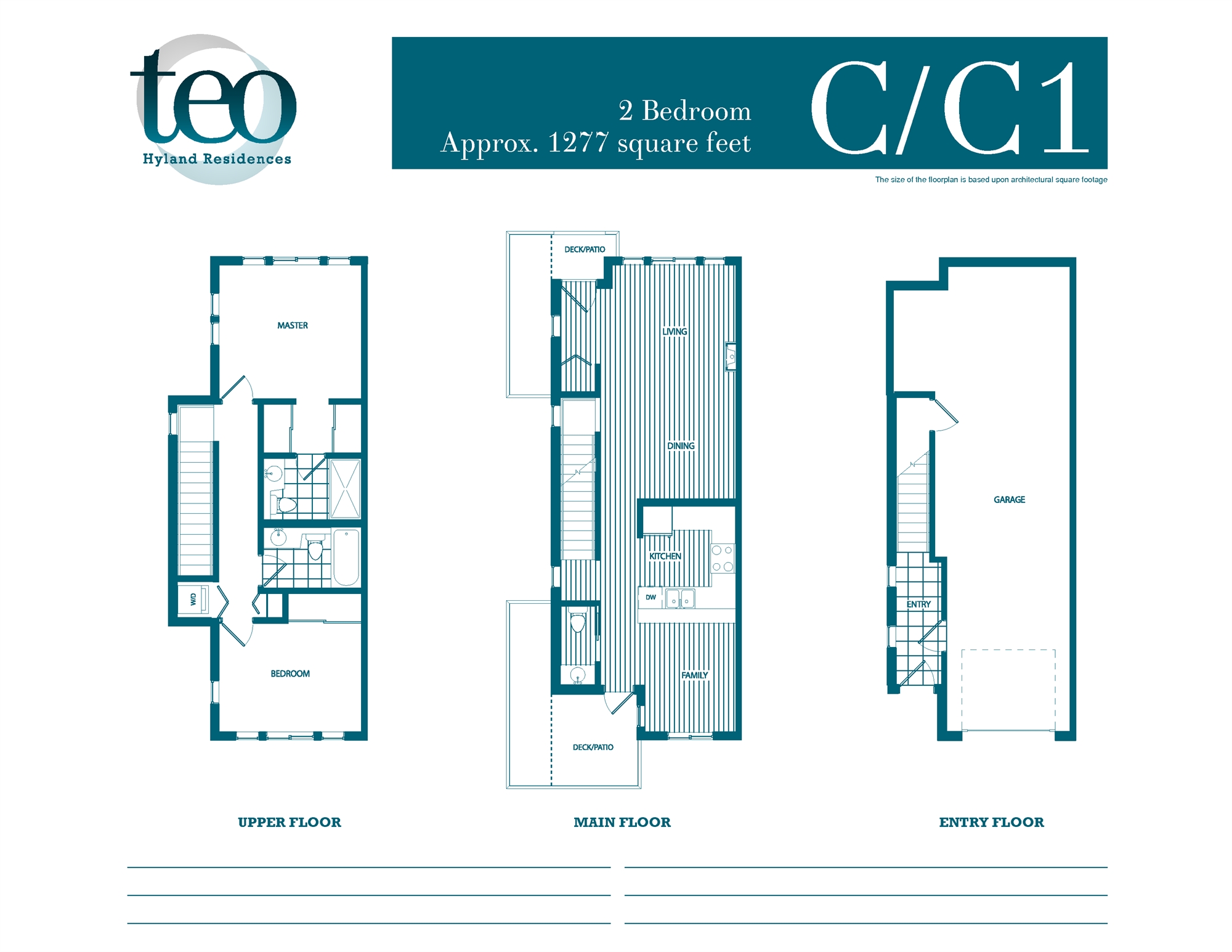 Plan C floor plan at TEO Phase 1 in Surrey, BC