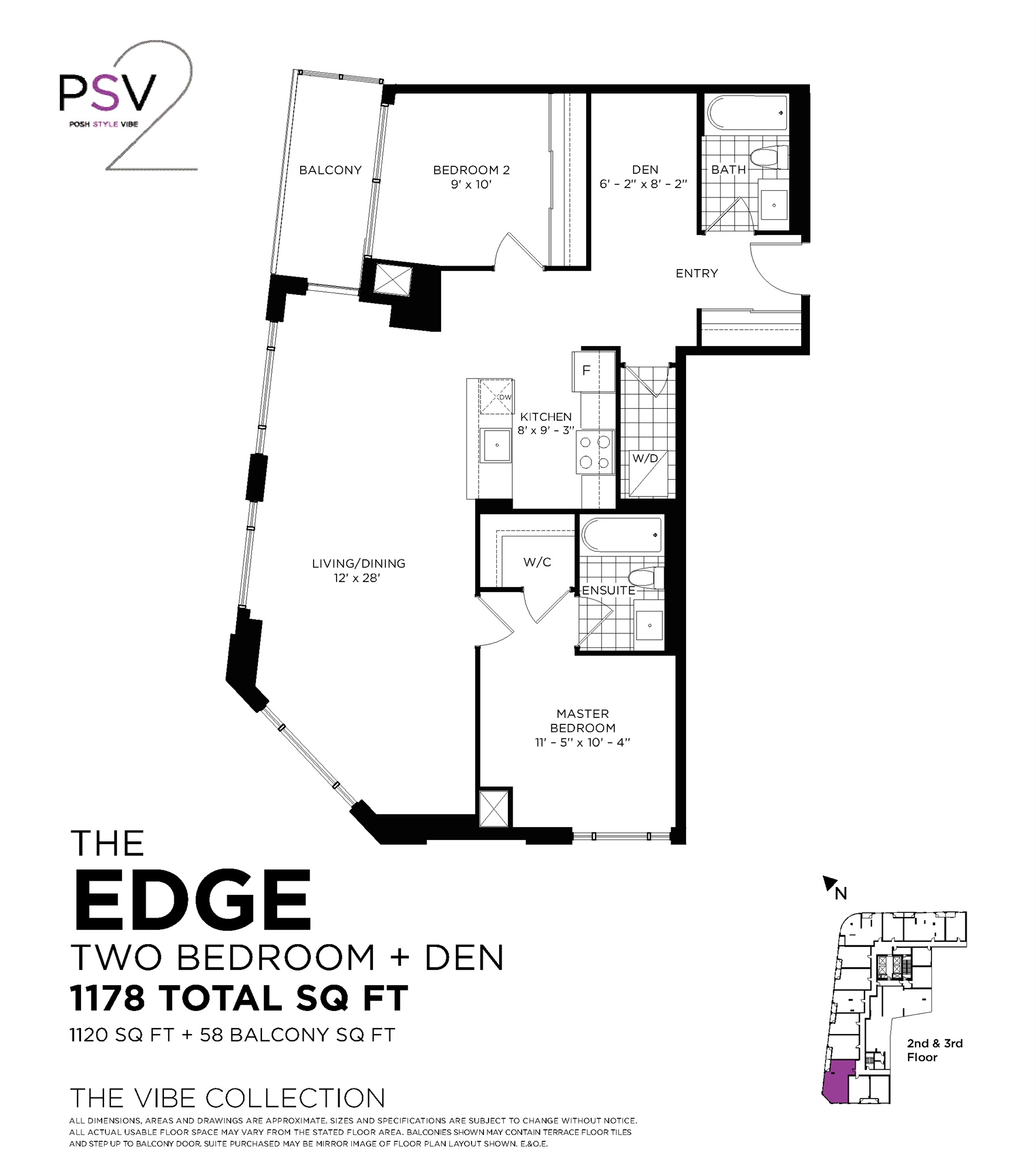 Edge floor plan at PSV2 in Mississauga, ON