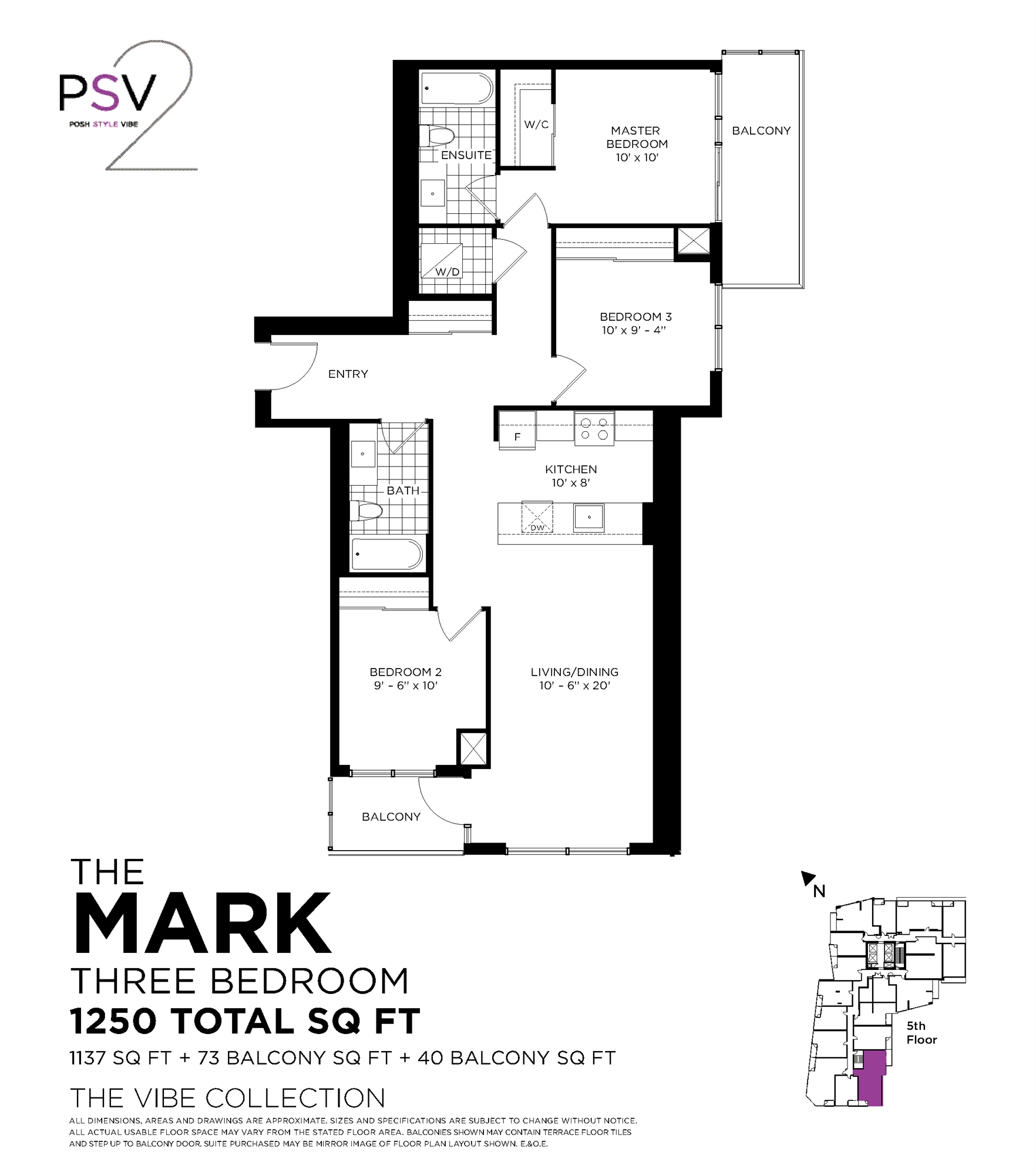 PSV2 - Mark Floor Plan, Mississauga ON | Livabl