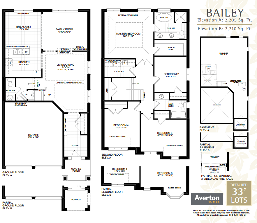 Victoria Highlands - Bailey Floor Plan, East Gwillimbury ON | Livabl