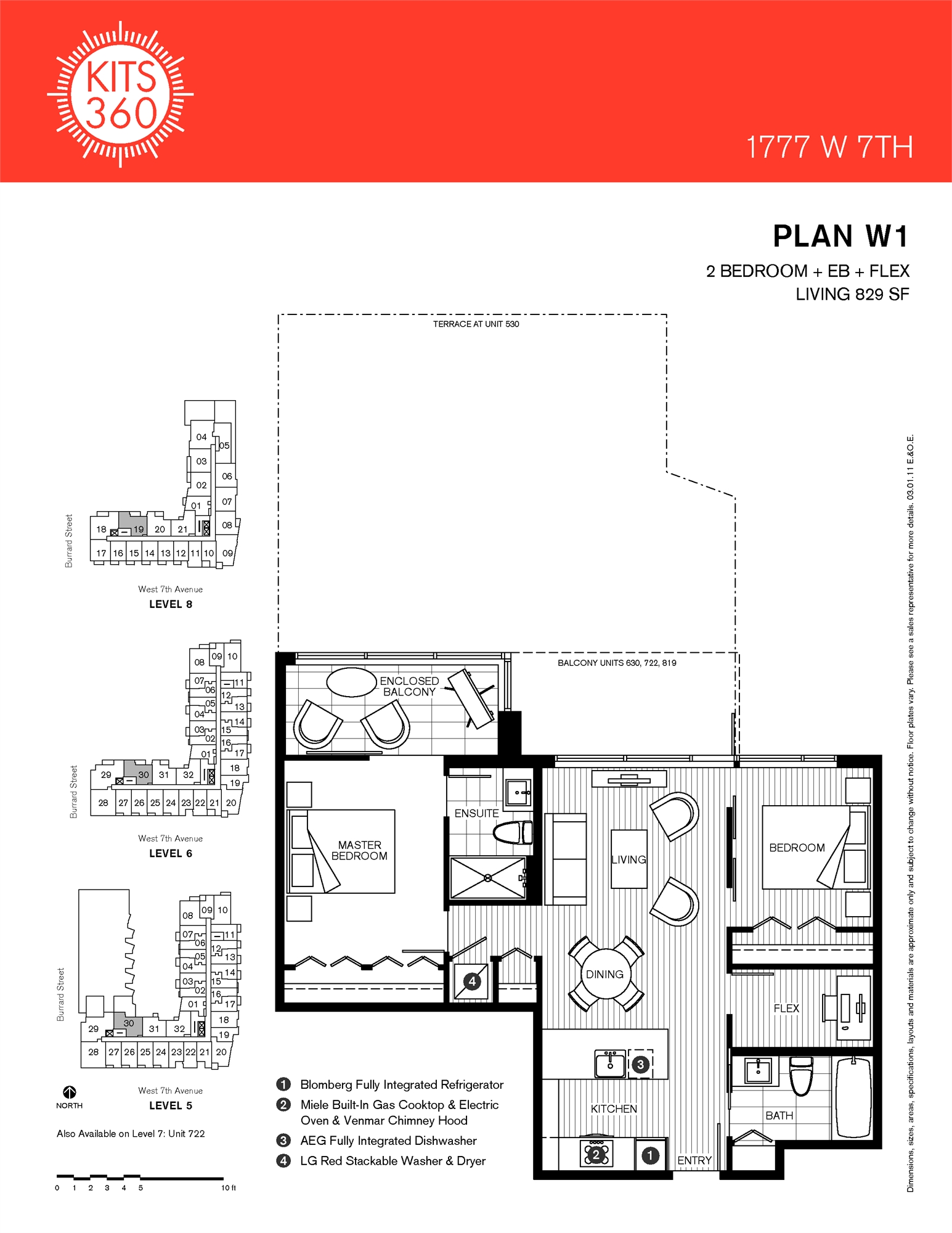 Kits360 - Plan W1 Floor Plan, Vancouver BC | Livabl