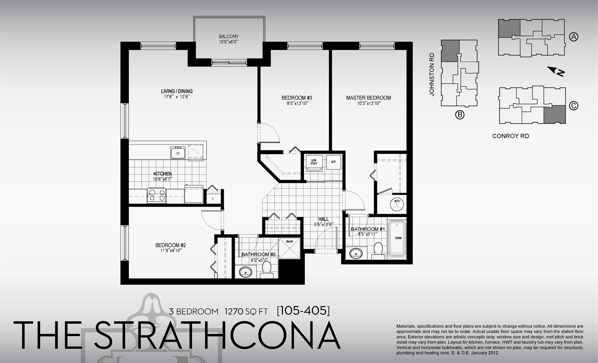 Hunt Club Flats | The Strathcona | Floor Plans and Pricing