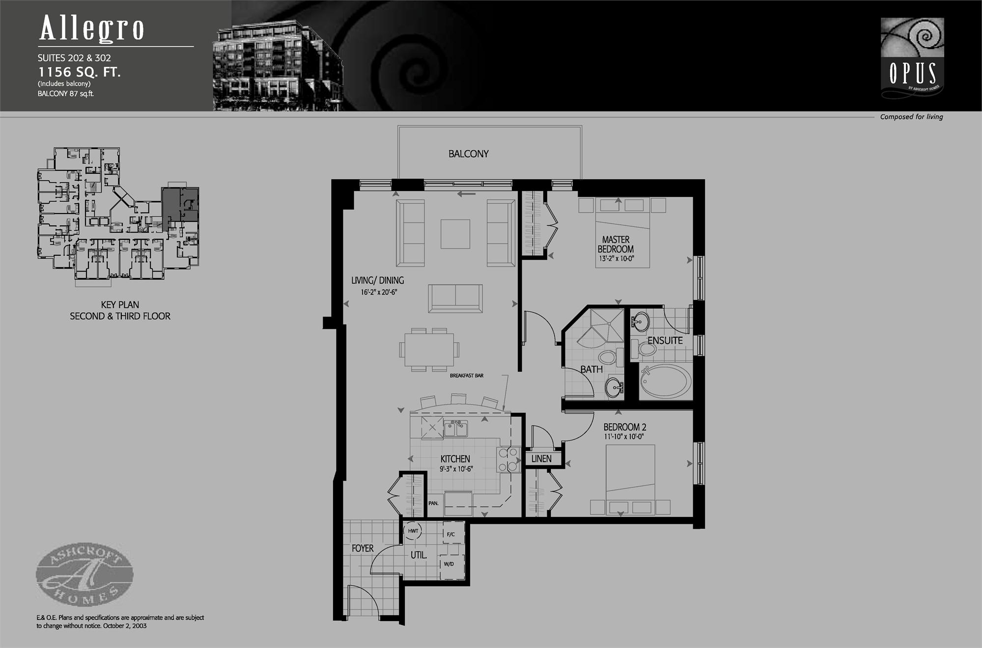 The Opus | Allegro | Floor Plans and Pricing