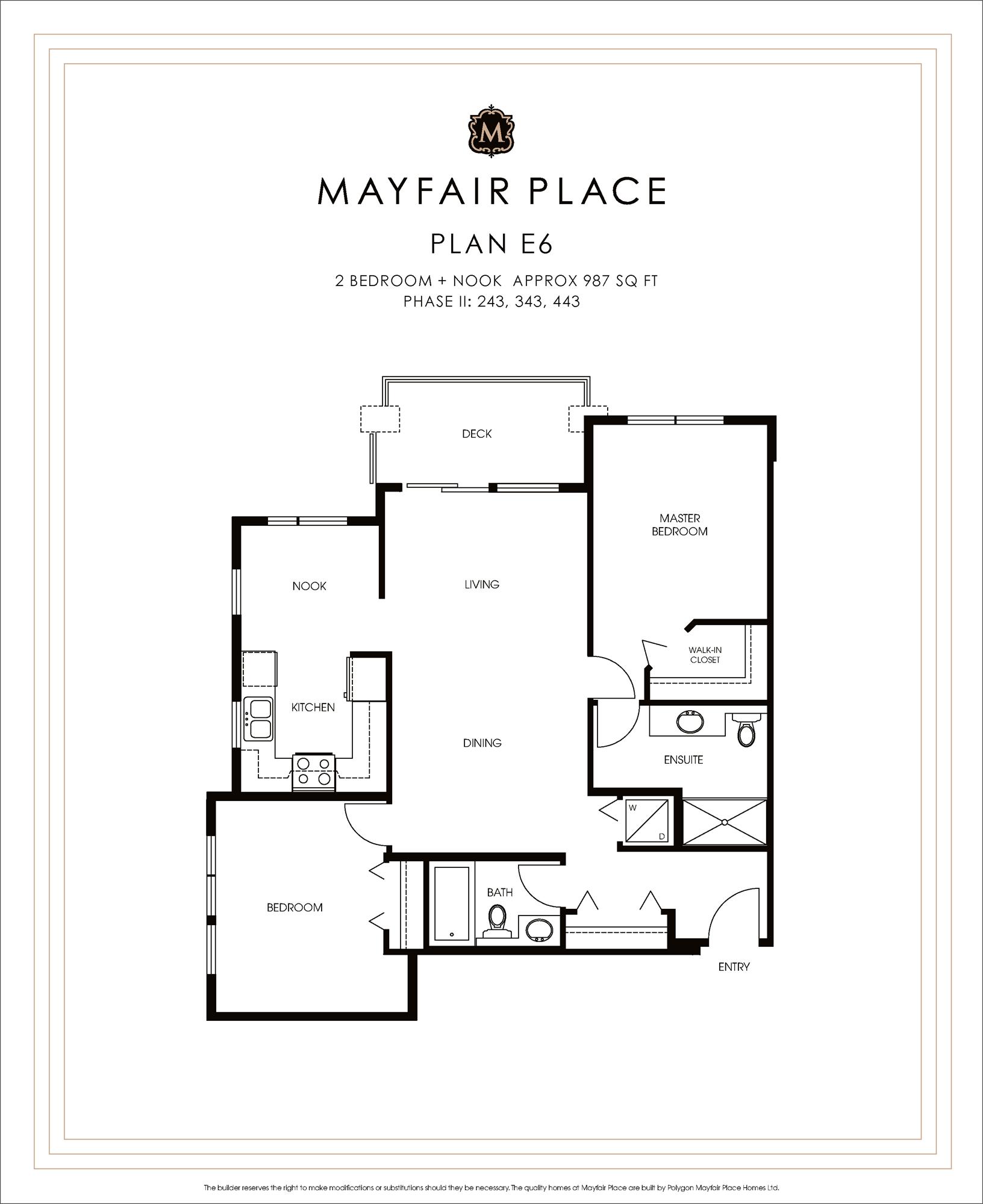 Mayfair Place | Plan E6 | Floor Plans and Pricing