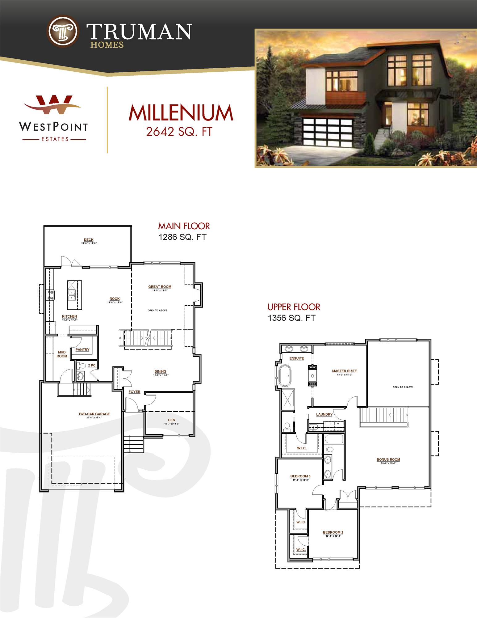Westpoint Estates - Millenium Floor Plan, Calgary AB | Livabl