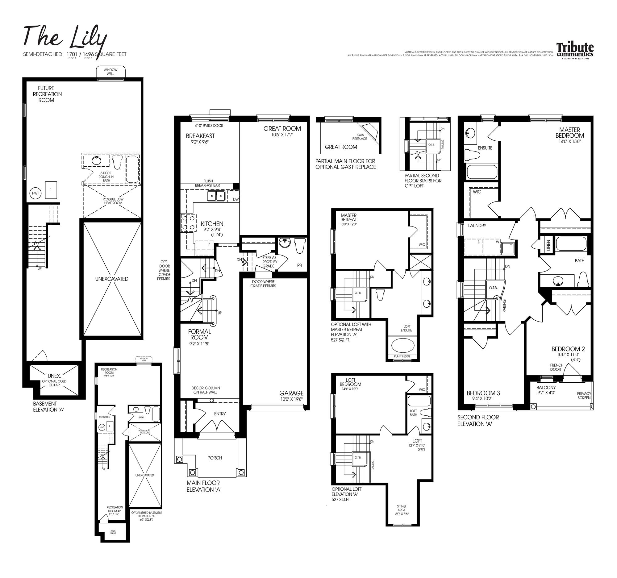 Landscapes of Sandringham Community | The Lily | Floor Plans and Pricing