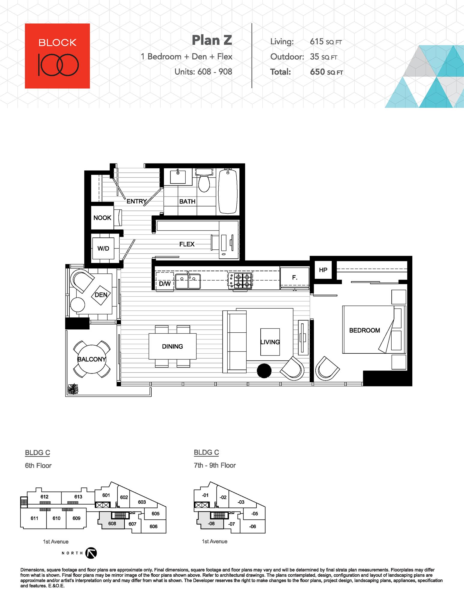 Block 100 - Z Floor Plan, Vancouver BC | Livabl