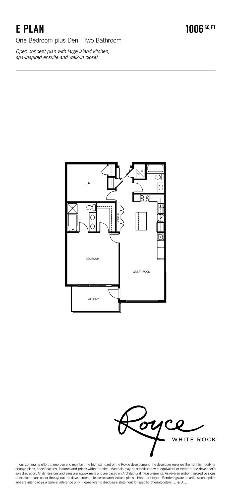 Royce | E | Floor Plans and Pricing