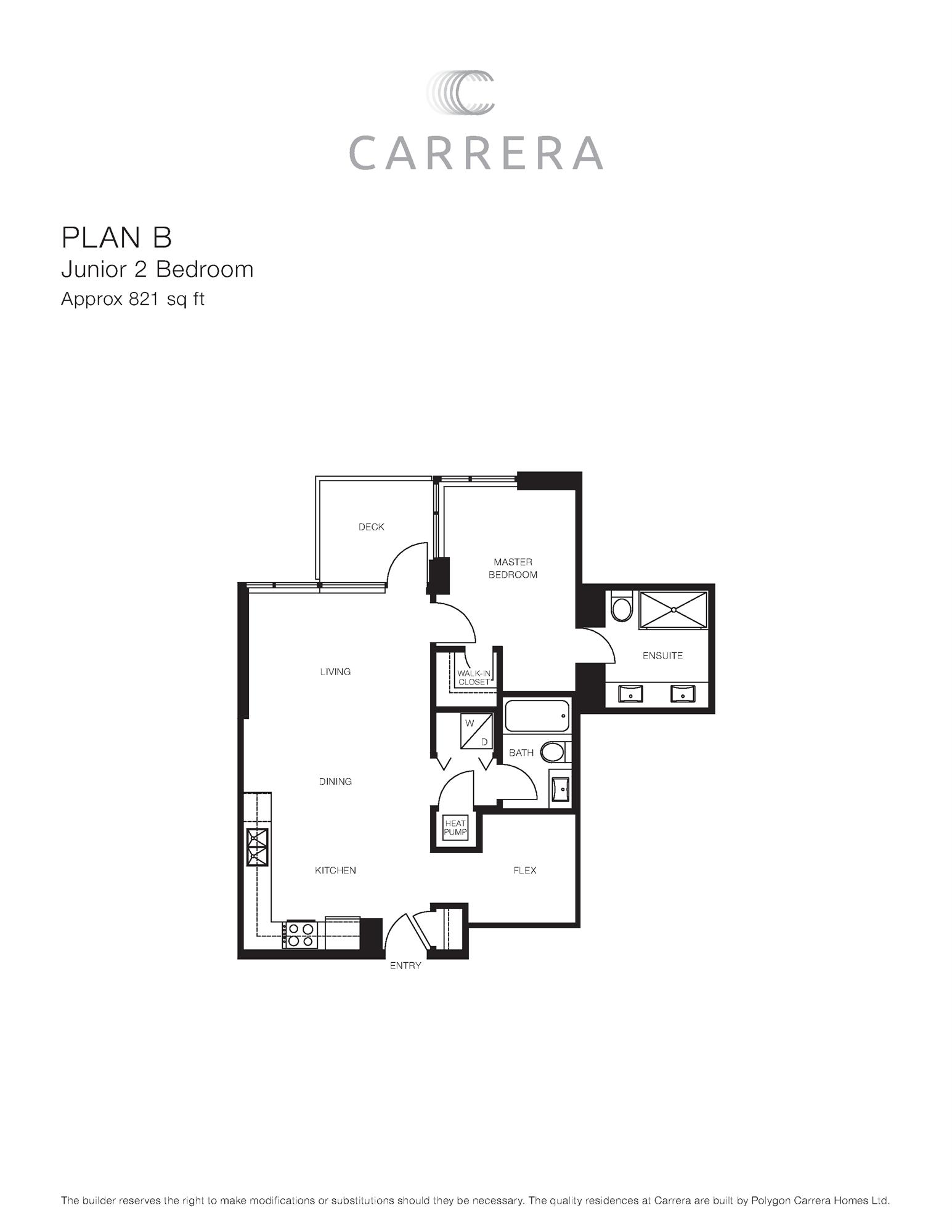 Carrera - B Floor Plan, Richmond BC | Livabl