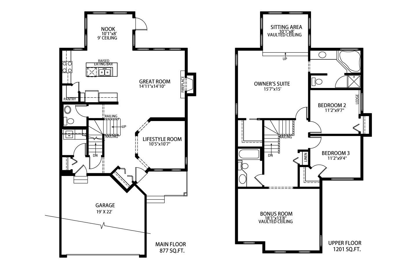 Cambridge floor plan at Walker Lakes in Edmonton, AB