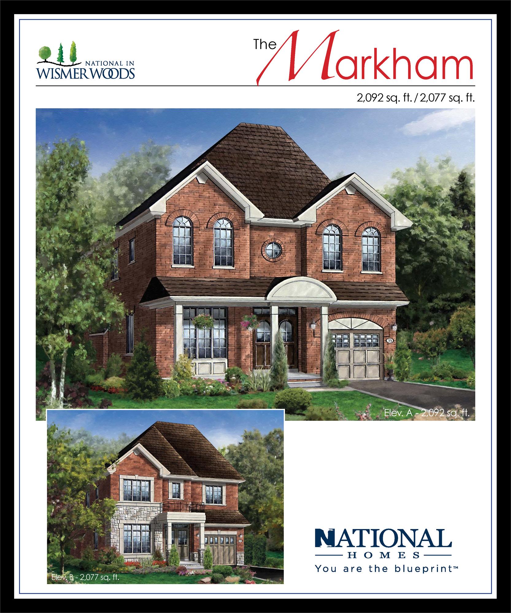 Wismer Woods - The Markham Floor Plan, Markham ON | Livabl