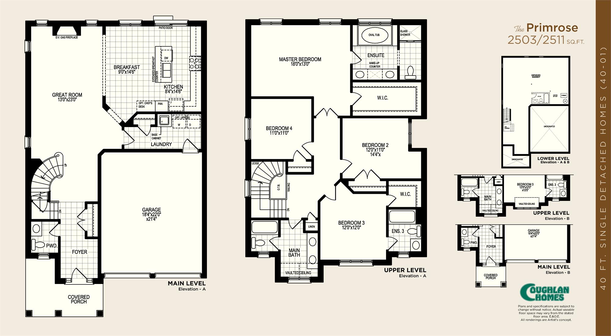 Duffins Village Phase II - The Primrose Floor Plan, Ajax ON | Livabl