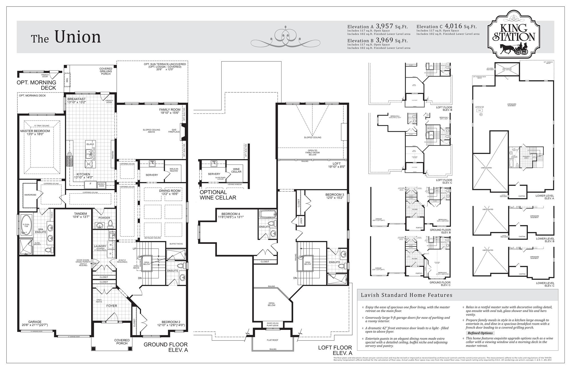 King Station Estates - The Union Floor Plan, King City ON | Livabl