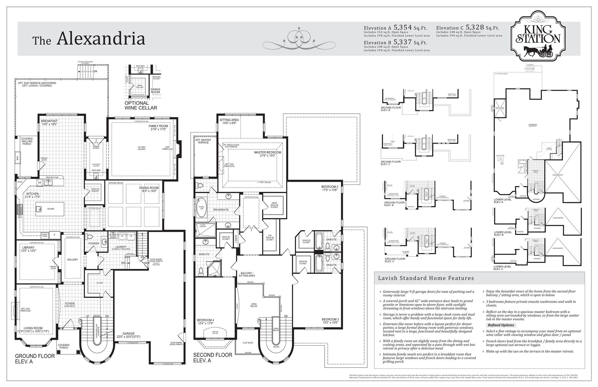 King Station Estates - The Alexandria Floor Plan, King City ON | Livabl