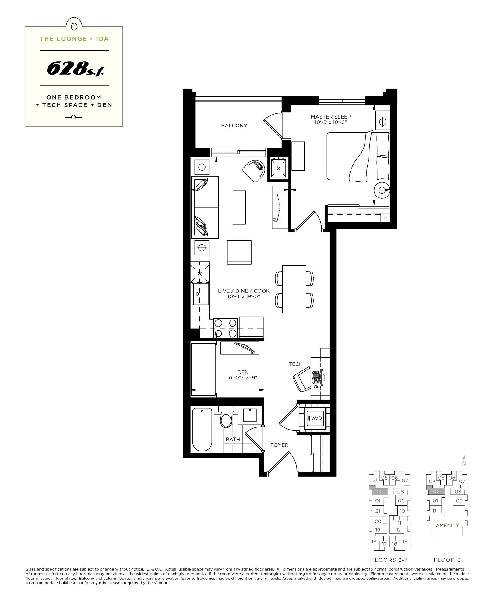The Mark Condos - The Lounge Floor Plan, Markham ON | Livabl
