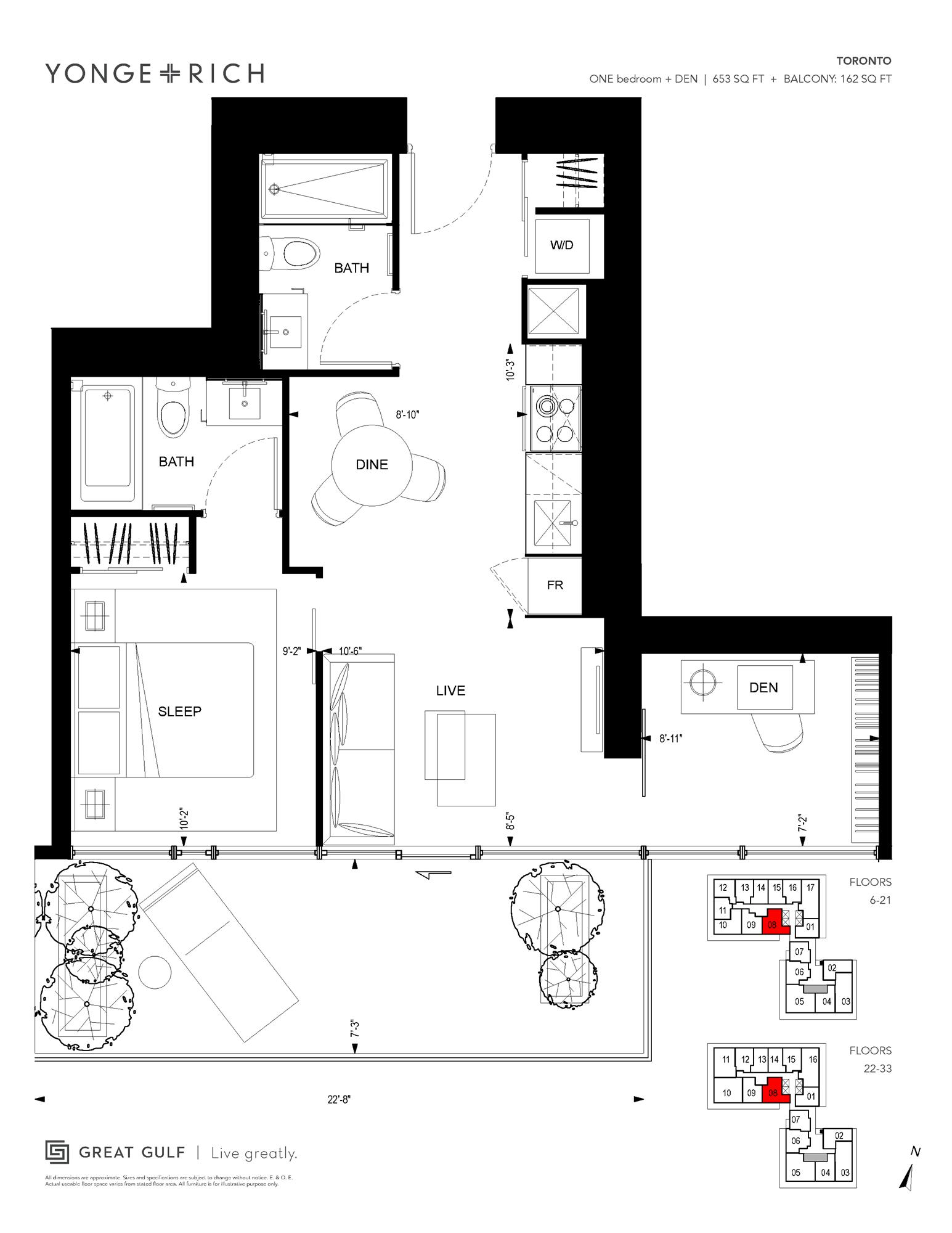 Yonge + Rich - Toronto Floor Plan, Toronto ON | Livabl