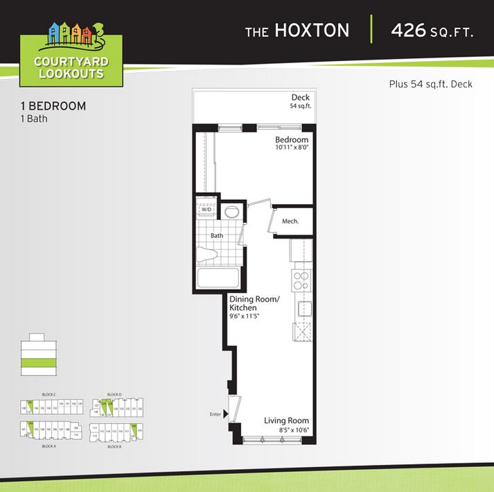 Baker Street Residences - The Hoxton Floor Plan, Toronto ON | Livabl